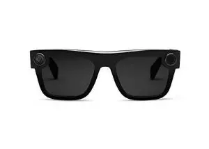 Černé sluneční brýle Brýle Fotoaparát Snapchat