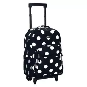 Ang Rockland Luggage 17 Inch Rolling Backpack