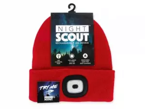 כובע עם כפת לילה LED קלה
