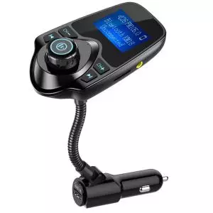 Tarchuradóir Bluetooth FM Nulaxy In-Car gan sreang
