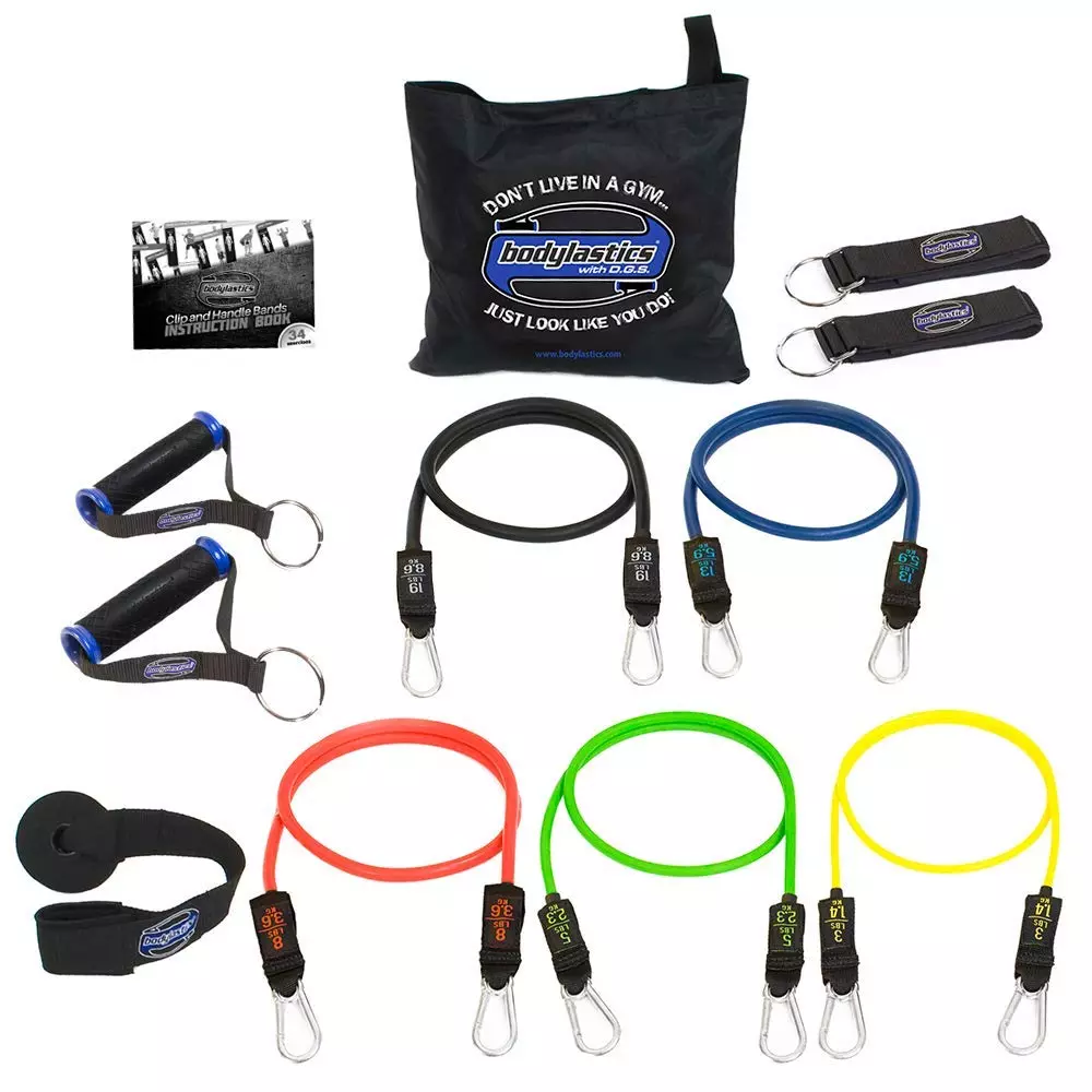 Bodylastics stackable anti-snap tension resistance band