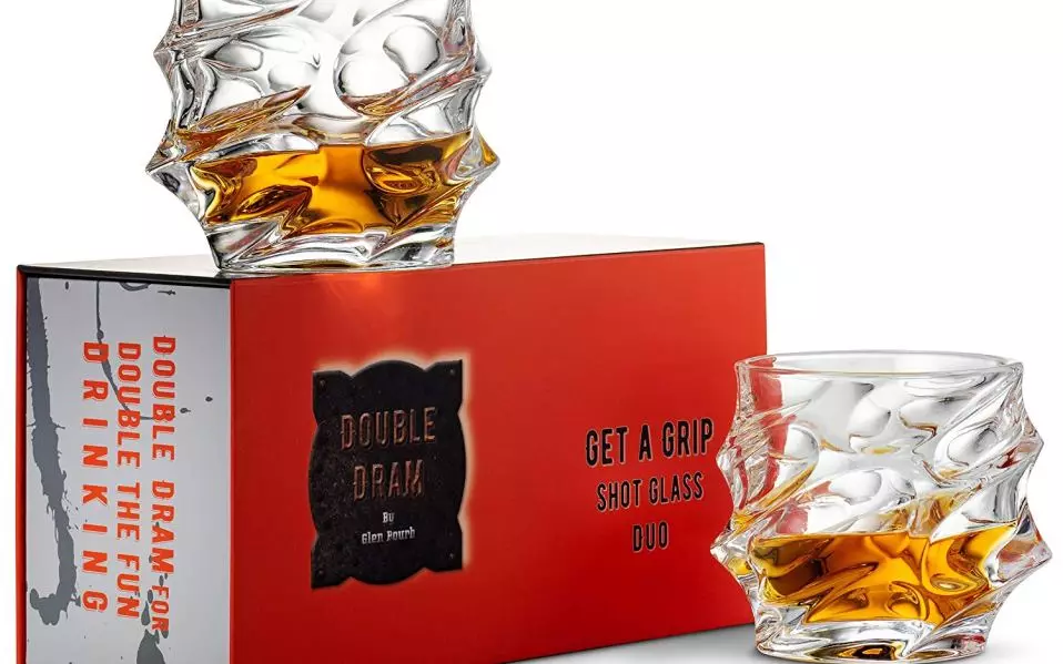 Double Dram Crystal Whisky Glasses