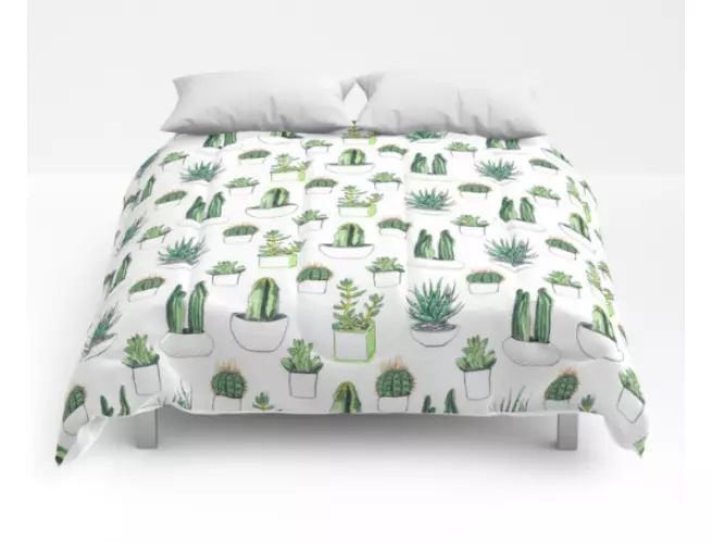 Society 6 Cacti Comforter