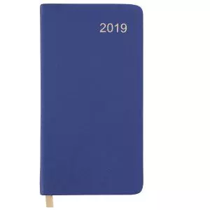 2019 planners asul na faux leather