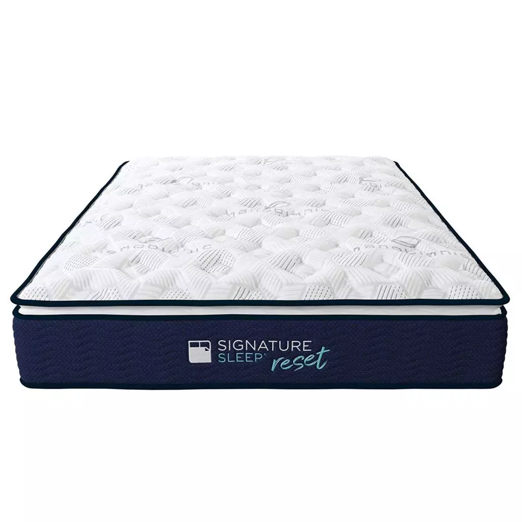 Signature Sleep Reset Nanobionic Pillow Top Hybrid Mattress Amazon