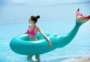 Sou entènèt jwèt Mermaid Floatie