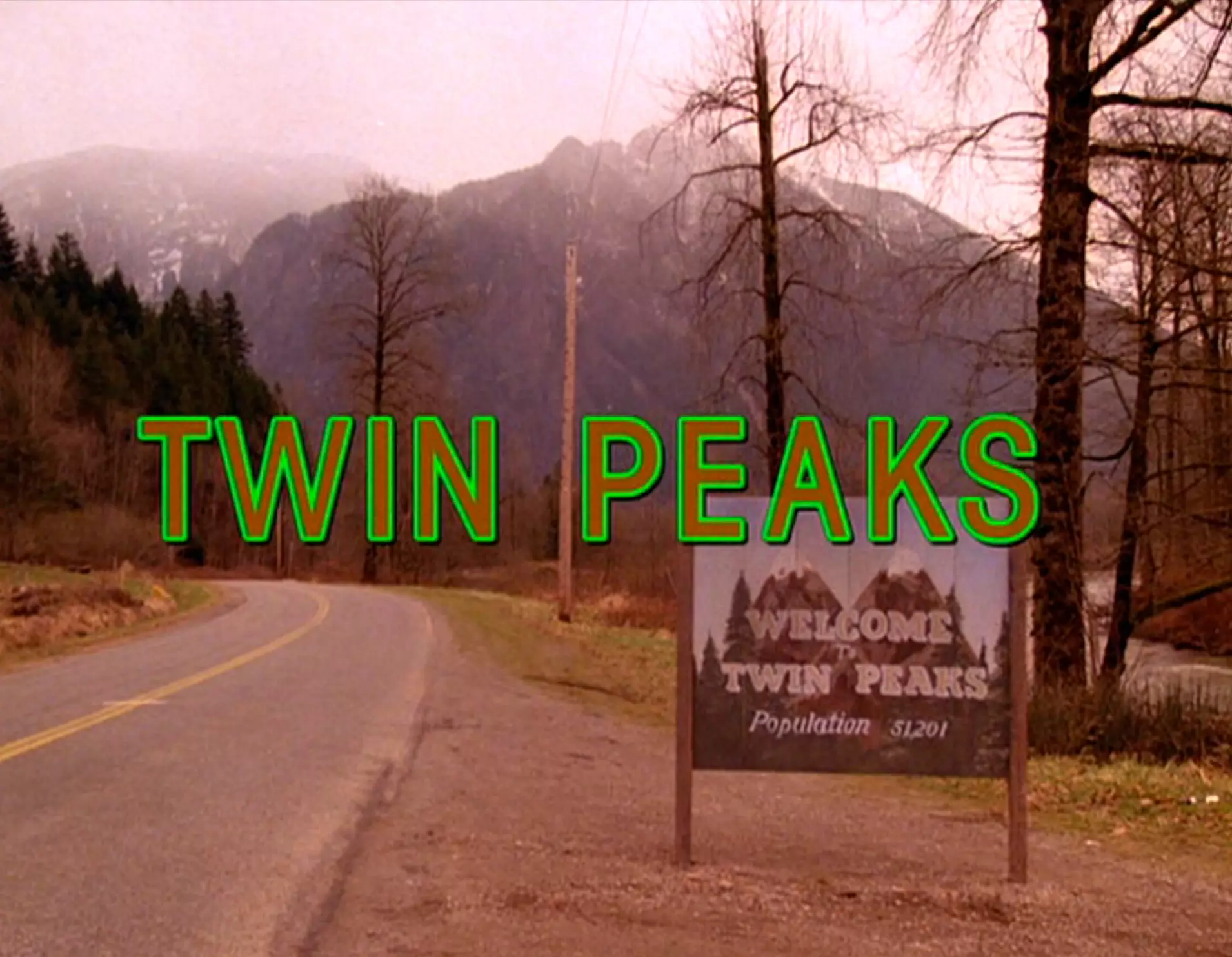 Twin Peaks titulinės kortelės įvadas