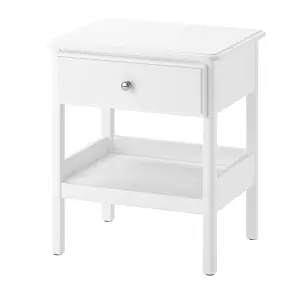 Fehér Ikea oldalsó asztal