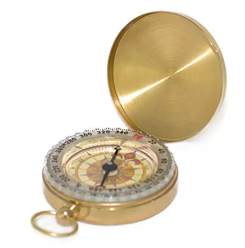 Medený kompaktný kompas