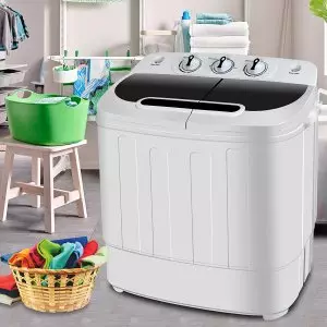 Міні-пральна машина з двома ваннами