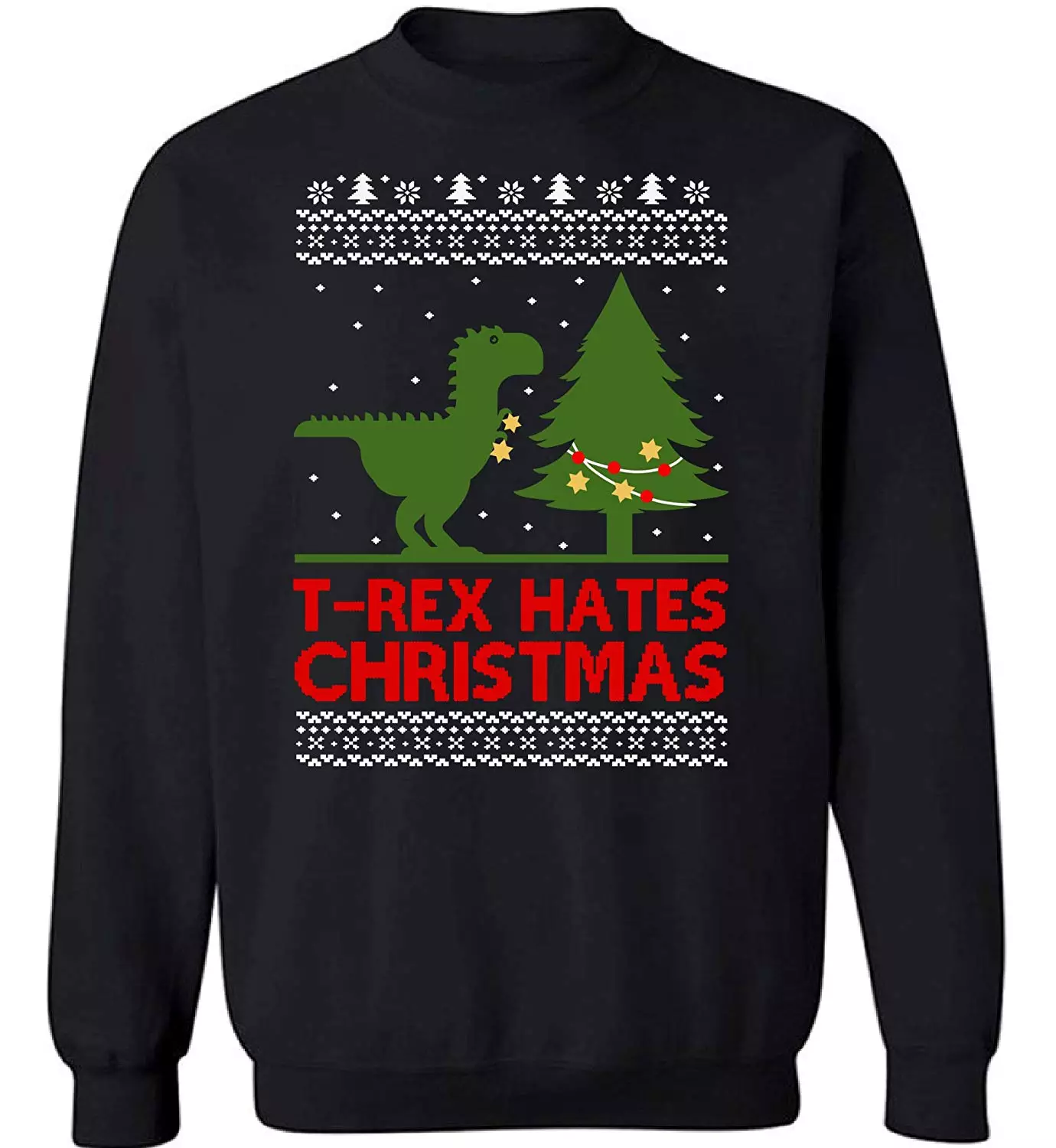 Suéter de Natal T-Rex