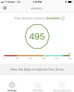 Norton Security Score