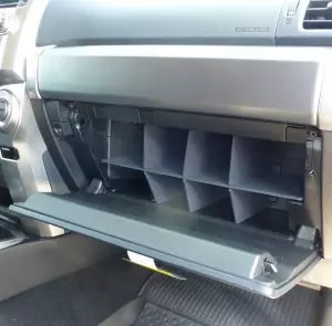 glove box organizer storage compartment