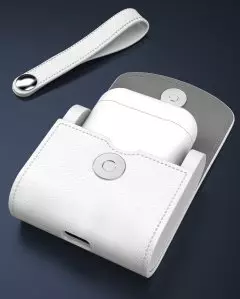 Uruhu rwukuri rwa Lambskin Uruhu rwa Apple AirPods Urubanza