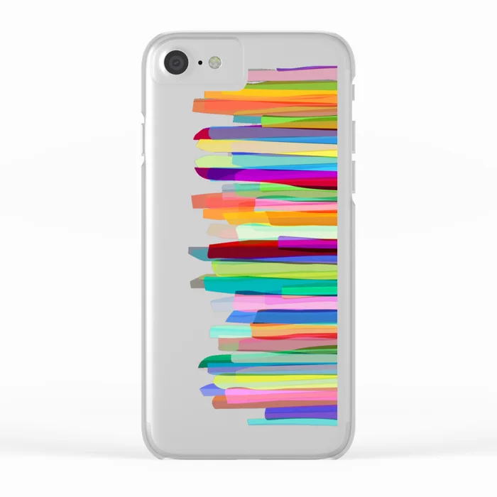 prozirne futrole za telefone sa šarenim prugama