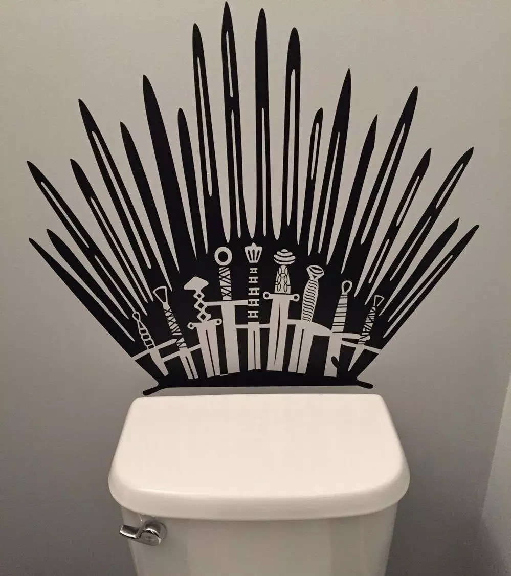 Iron Throne Toilet Decal