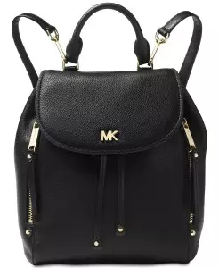 Black Leather Backpack Michael Kors