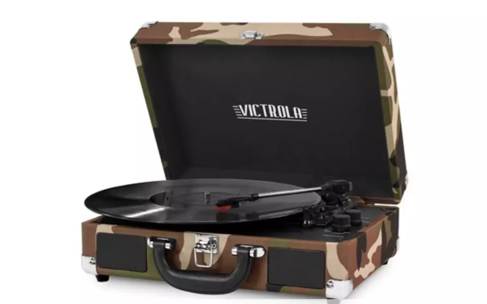 L-Aħjar Record Player Victrola Suitcase