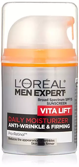 lihlahisoa tse holimo tsa tlhokomelo ea letlalo la botle ba letlalo li rekiloe babali ba lihloela 2018 l'oreal paris men expert vita lift letsatsi le letsatsi moisturizer