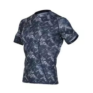 OUTOF Camisetas de manga curta para homes Top de compresión Cool Dry de capa base