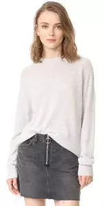 Ženski pulover z okroglim izrezom