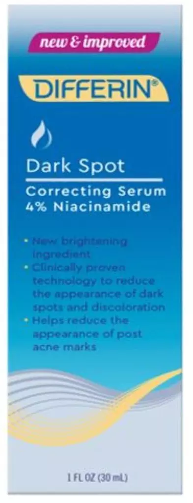 Differin Dark Spot ማስተካከያ ሴረም ከ 4% ኒያሲናሚድ ጋር